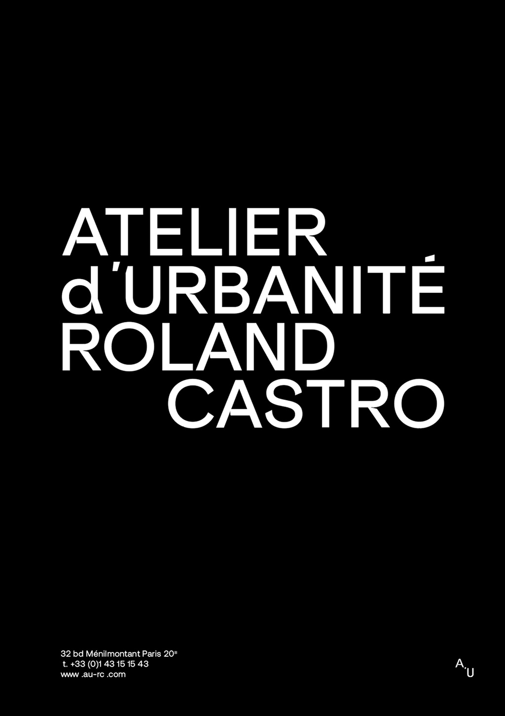 CplusR : Projet : L'Atelier d'Urbanité Roland Castro